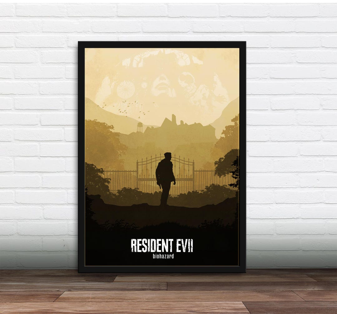 Minimalist Video Game Poster - RE7, Art Print, Gamer Gift, Gift for Him ...