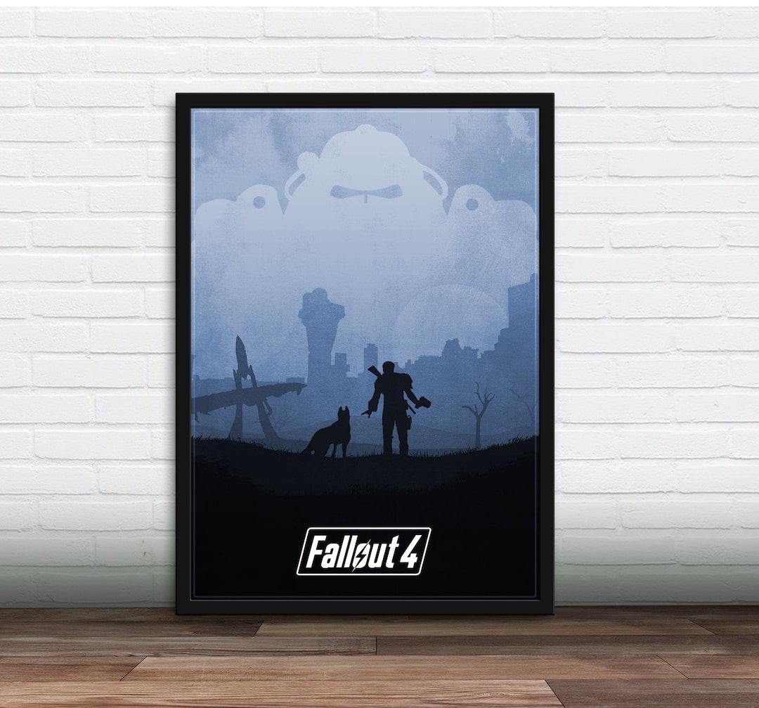 Minimalist Video Game Poster - Fallout 4 , Art Print , Gamer Gift, Gift ...