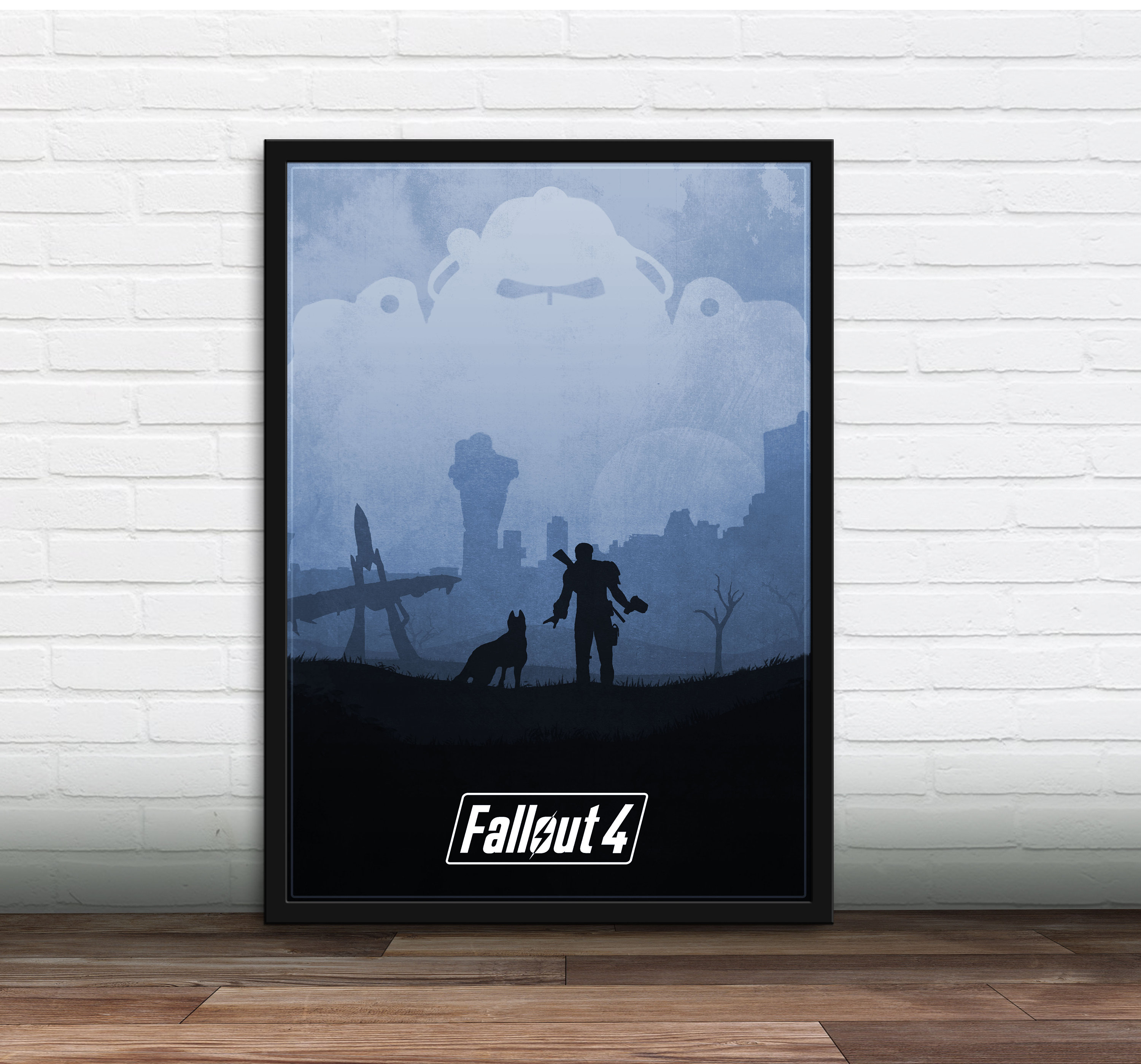 Minimalist Video Game Poster - Fallout 4 , Art Print , Gamer Gift, Gift ...