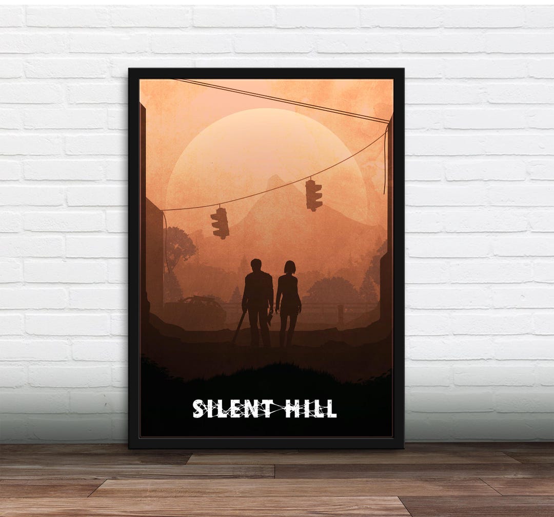 Minimalist Video Game Poster - SH, Art Print, Gamer Gift, Gift for Him ...