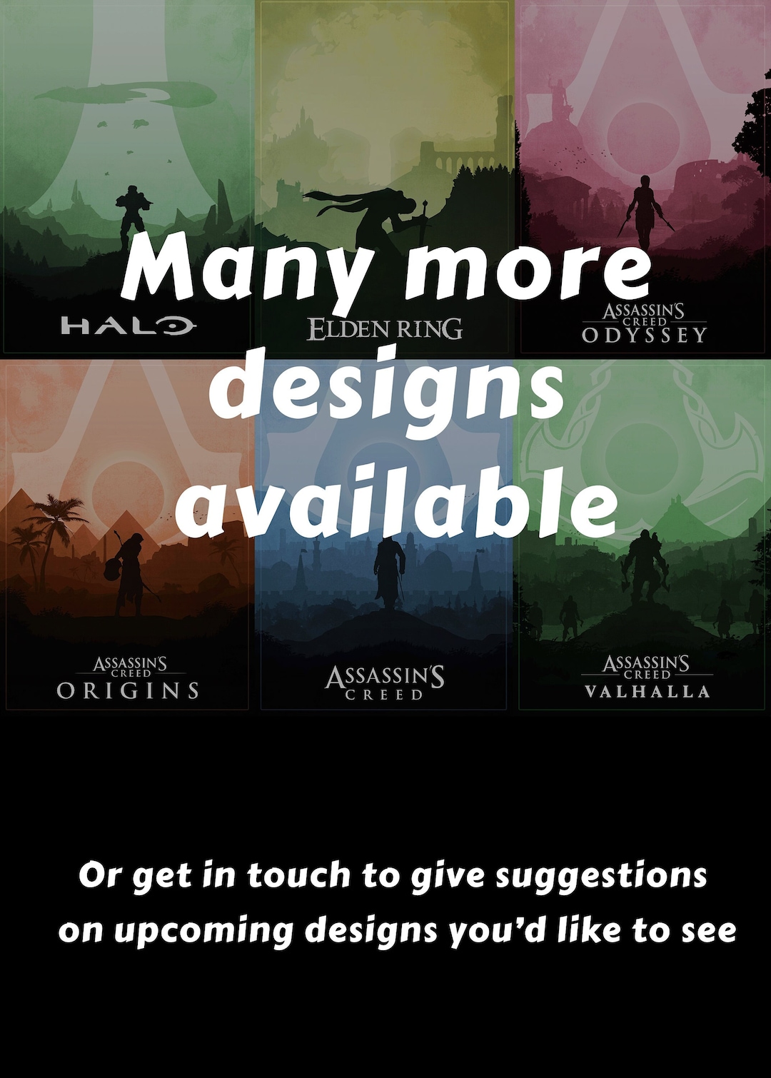 Minimalist Video Game Poster - Additional Prints and Custom Orders - Etsy