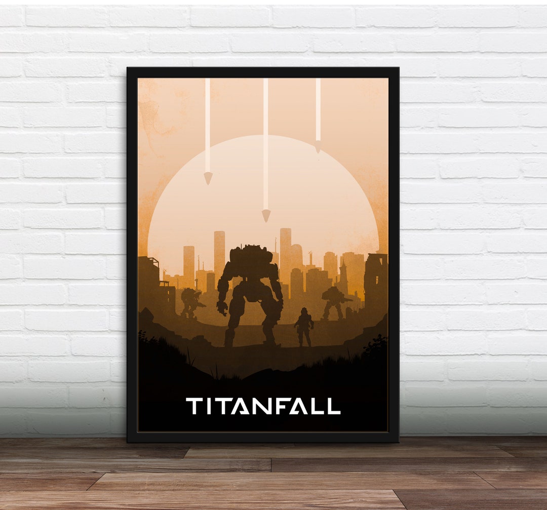 Minimalist Video Game Poster - Titanfall, Art Print, Gamer Gift, Gift ...