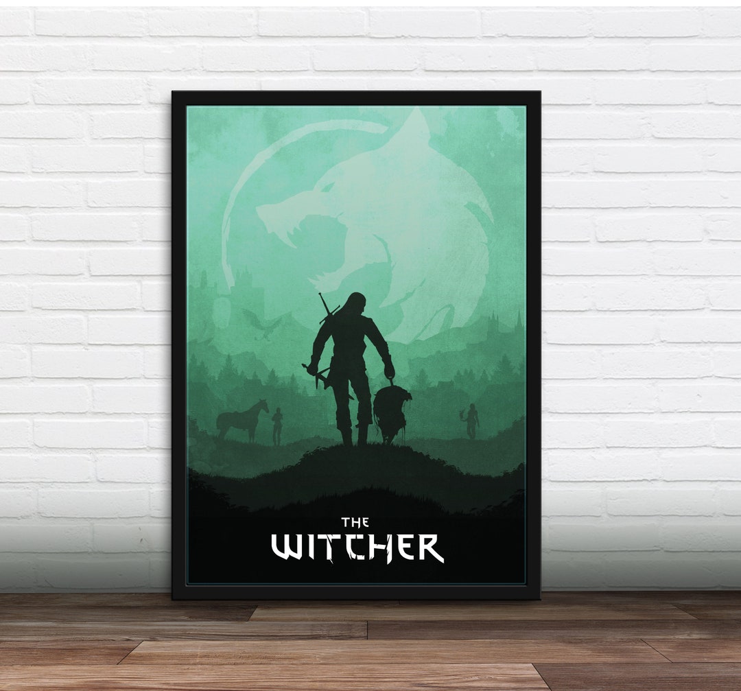 Minimalist Video Game Poster - the Witcher, Art Print, Gamer Gift, Gift ...