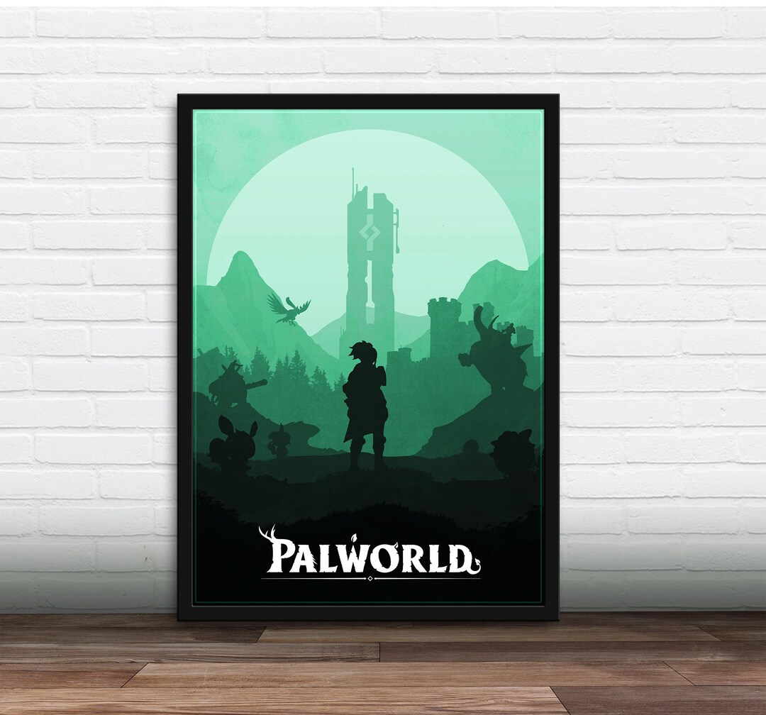 Minimalist Video Game Poster - Pal World, Art Print, Gamer Gift, Gift ...