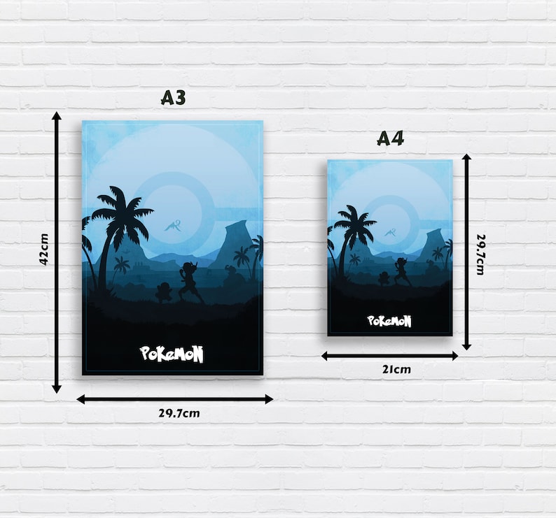 Minimalist Video Game Poster - Pokemon , Art Print, Gamer Gift, Gift ...