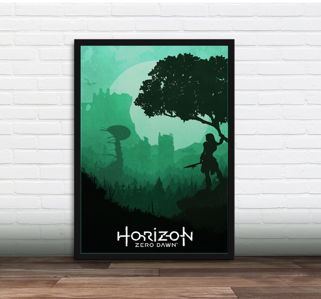 Minimalist Video Game Poster - Horizon Zero Dawn, Art Print, Gamer Gift ...