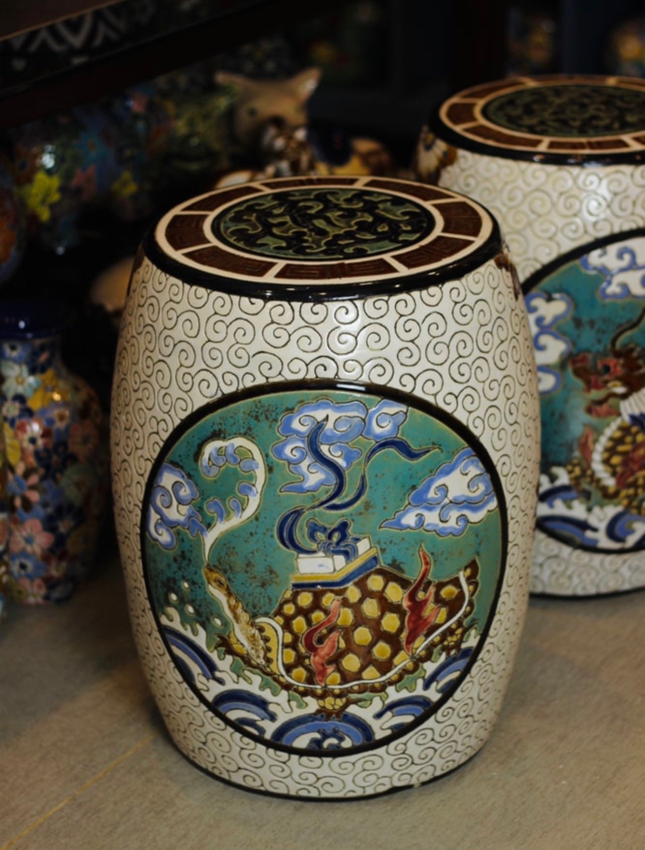 Very Unique Handmade Stool Beautiful Engraved Item and Limited Quantity ...