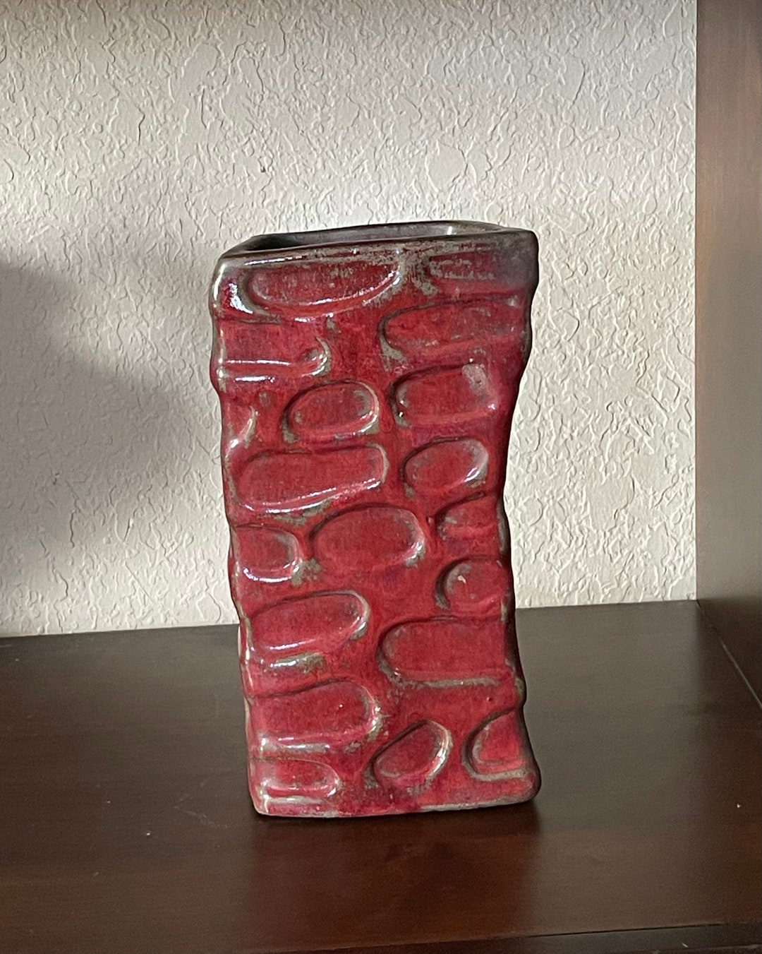 Handmade Red Glaze Texture Vase, Vietnamese Ceramics - Etsy