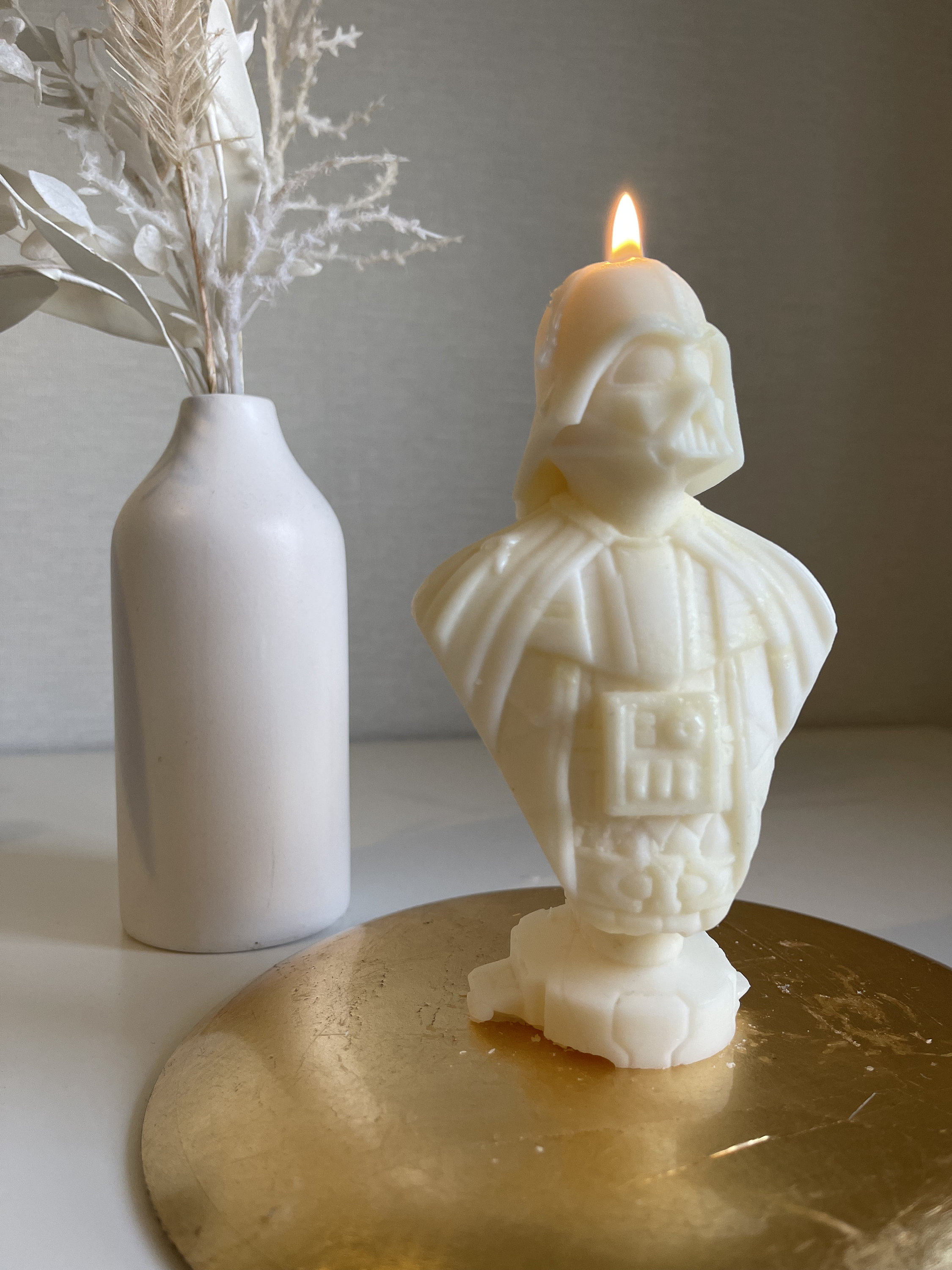 Darth Vader Candle Star Wars Statue Vegan Soy Wax Gift for Him for Her ...