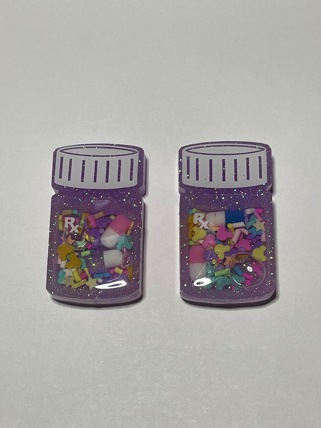 Pill Bottle Shaker Charm | Charm Only | Resin Centerpiece Charm ...