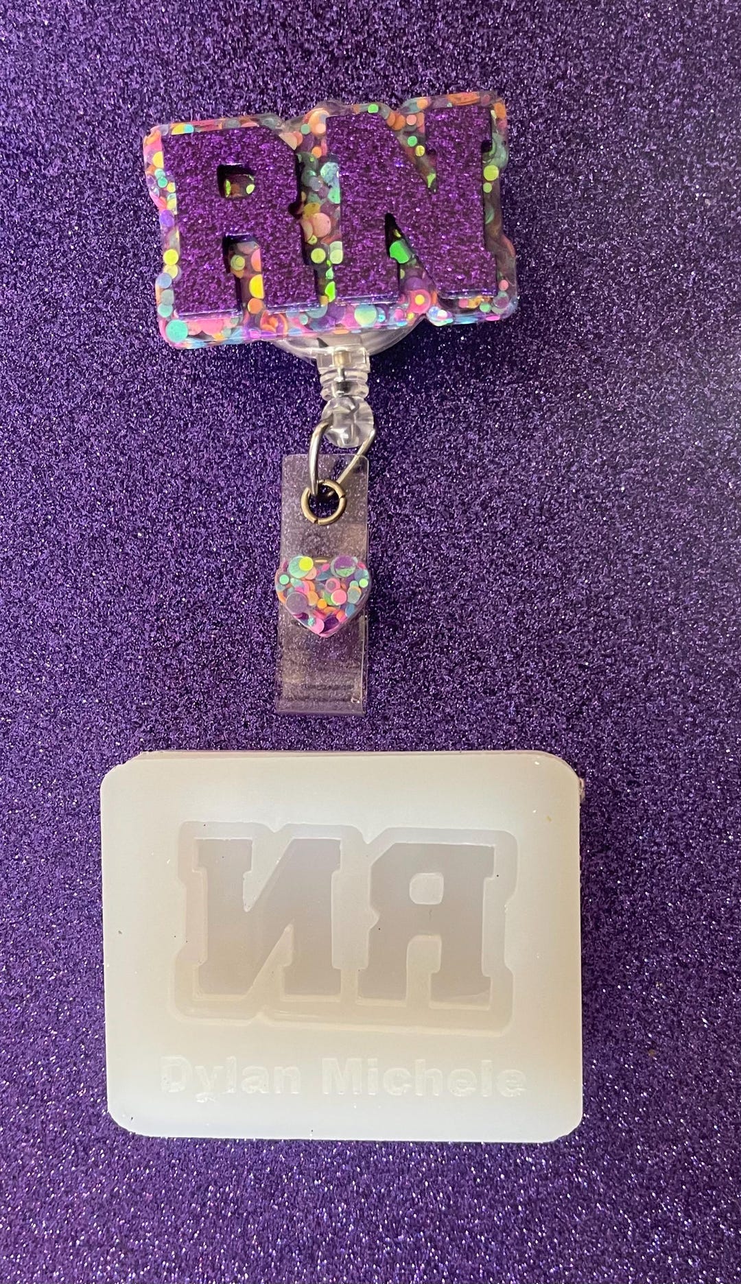 Silicone Mold Only | 3D RN Monogram | Three Dimensional RN | Mold for ...