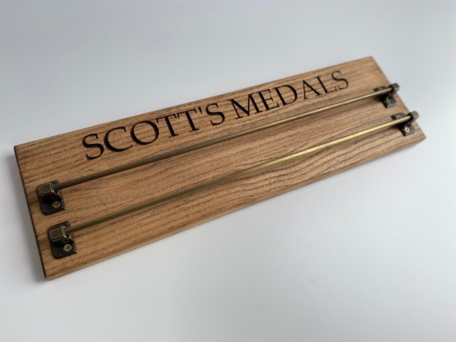 Medal Display Rail | Personalised Engraved Medal Hanger | Bespoke Medal ...