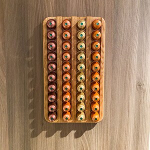 Nespresso® Coffee Pod Holder - Solid Oak | Coffee Pod Organiser ...