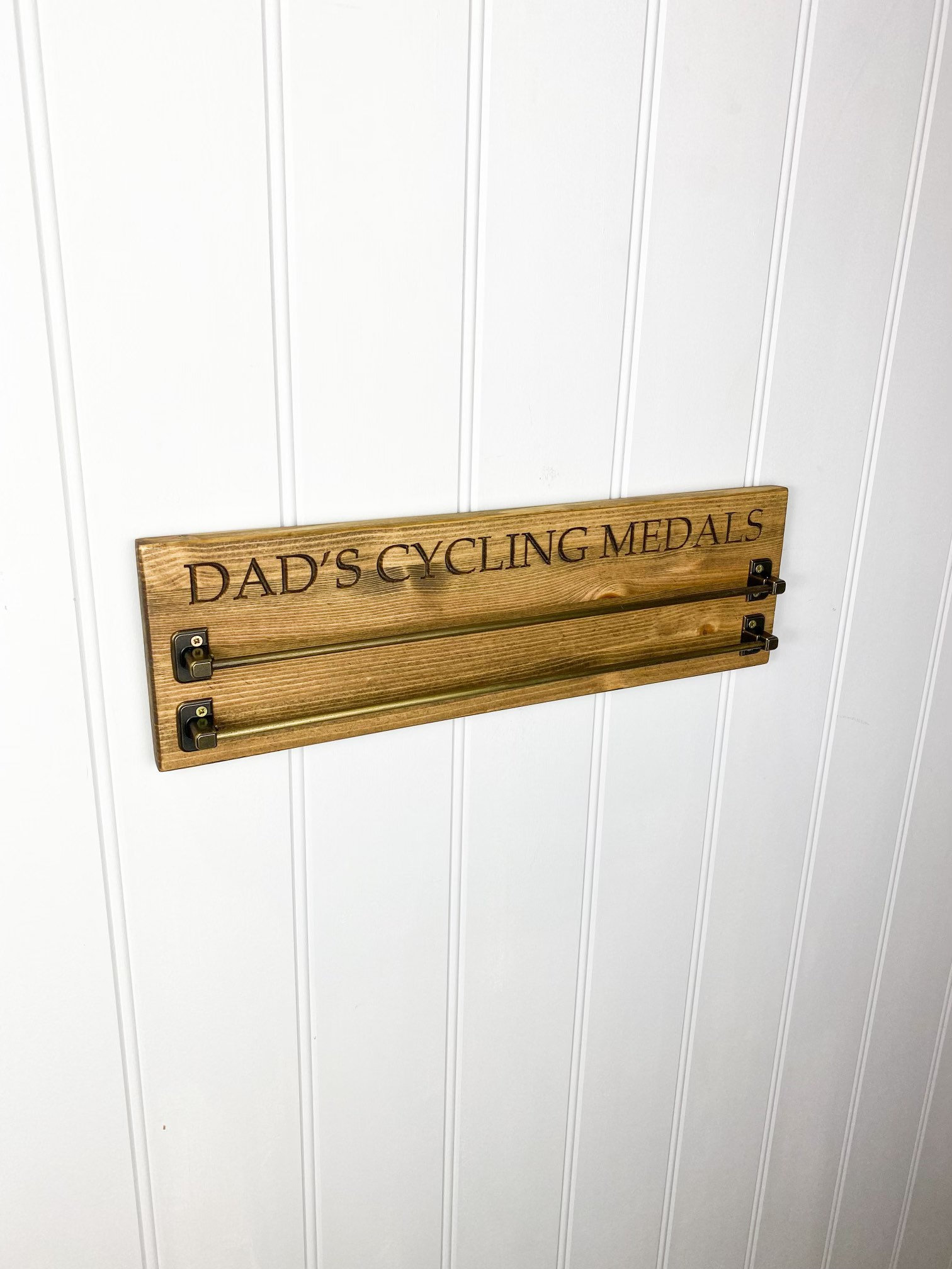 Personalised Pine Medal Display Rail Engraved Medal Hanger - Etsy UK