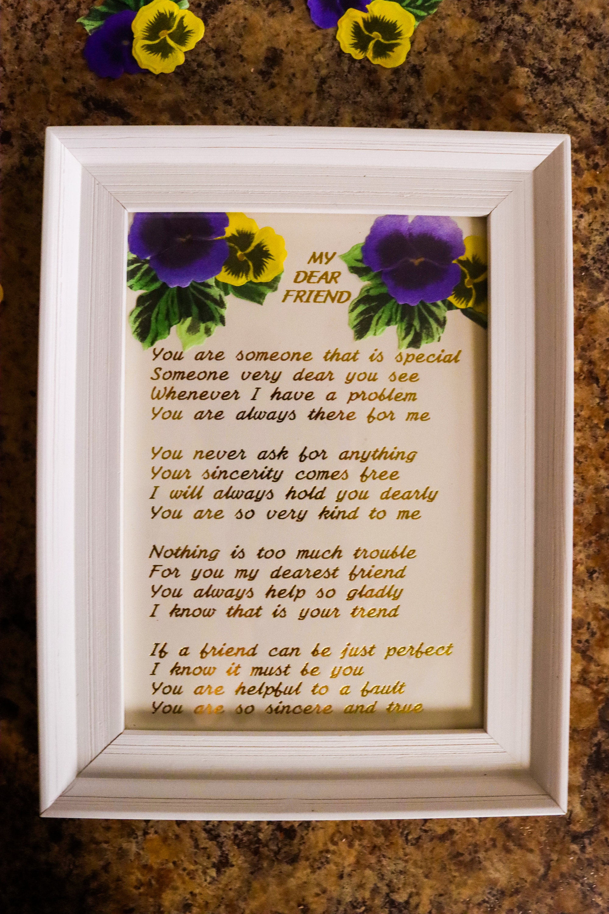 My Dear Friend Poem - Etsy UK