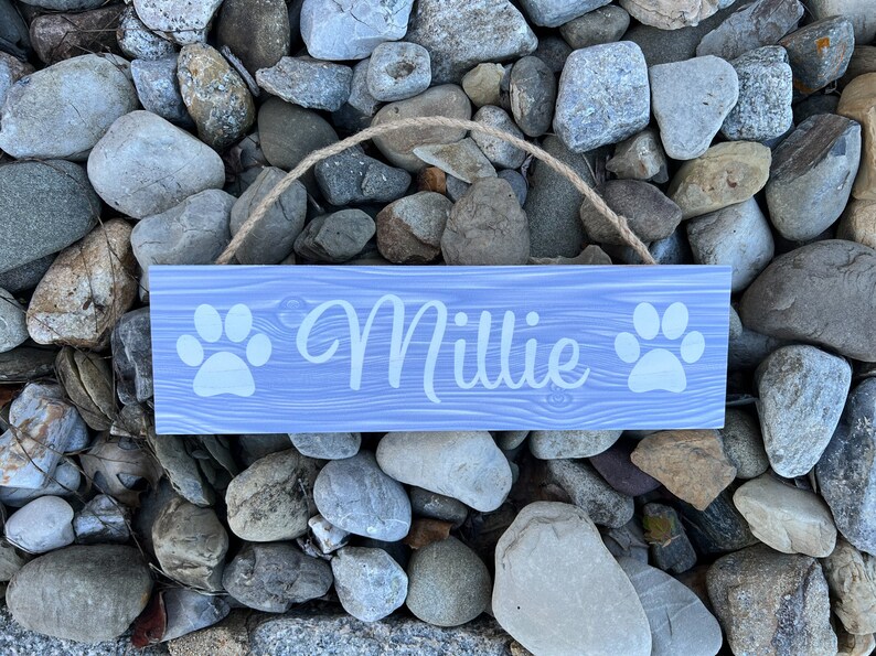 Pet Name Sign Custom Dog Name Sign Personalized Cat Name - Etsy