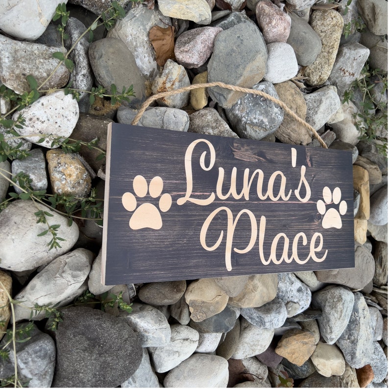 Pet Name Sign Custom Dog Name Sign Personalized Cat Name - Etsy