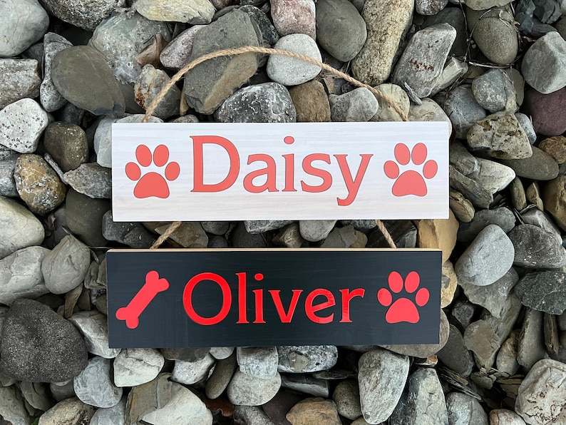 Pet Name Sign, Custom Pet Name Sign, Personalized Cat Name Sign, Dog ...