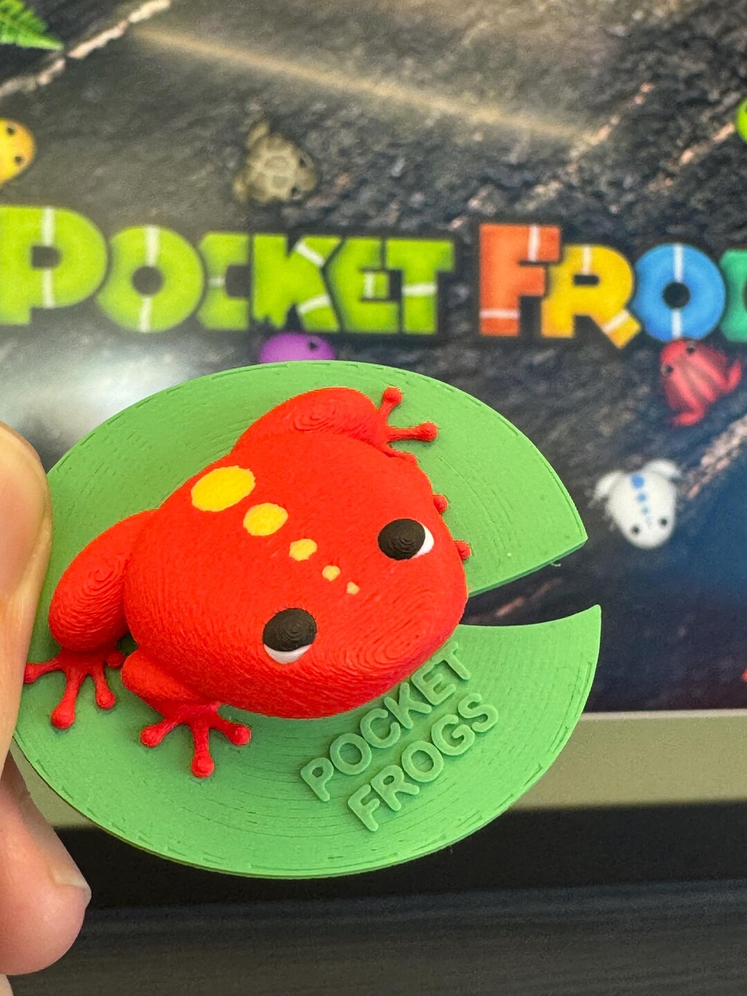 Pocket Frogs Figurine - Spinae With Lily Pad - Etsy