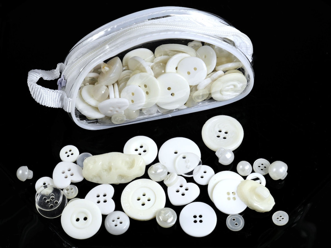 Buttons in a Bag! Colour Choices, Assorted Craft Buttons,in Zip Storage ...