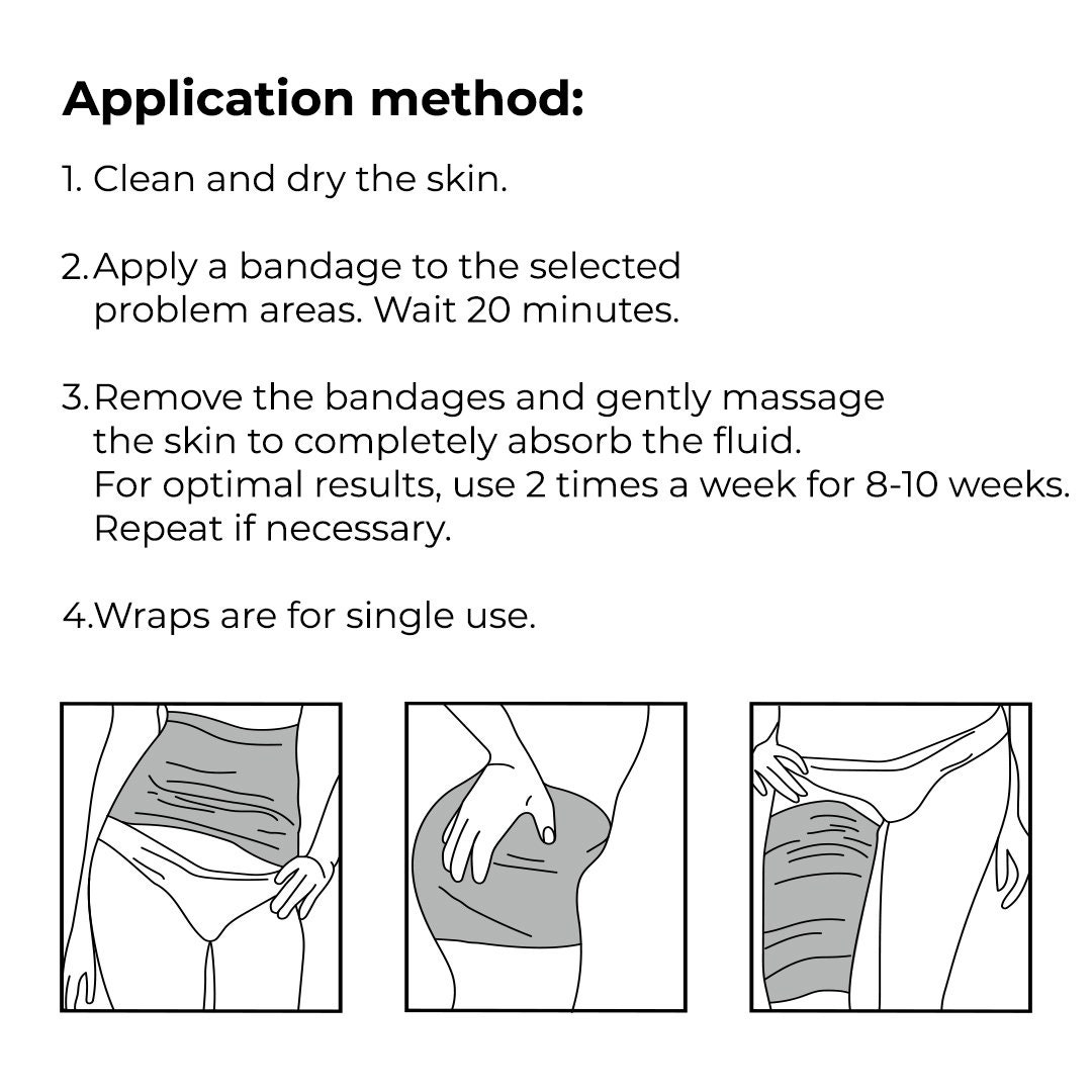Anti-cellulite Bandage, Liposomal Wraps, Weight Loss Course, Toning ...