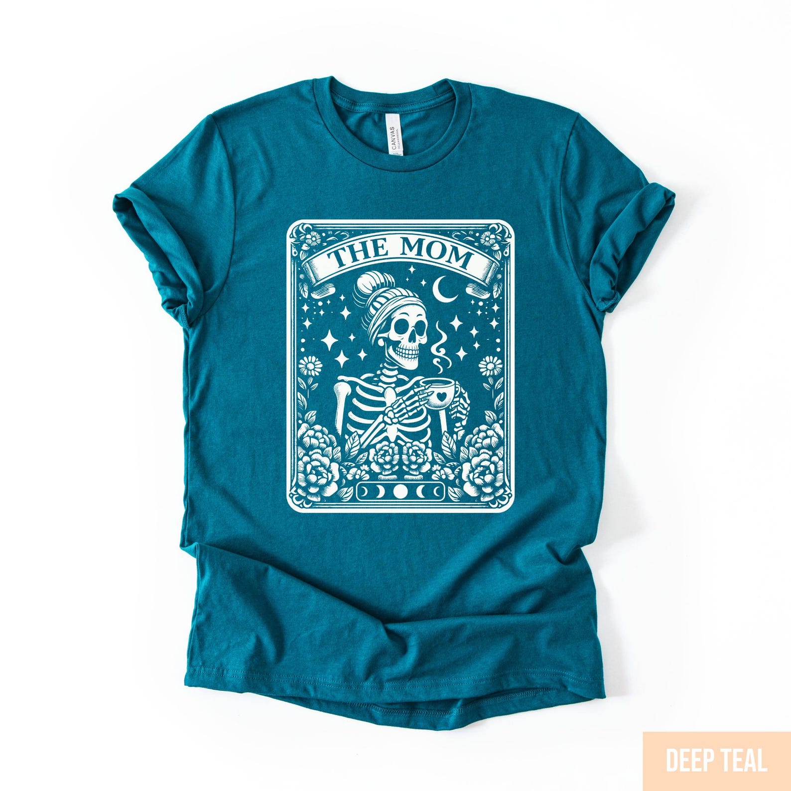 The Mom Tarot Card Shirt, Skeleton Mother Tshirt, Witchy Vibes ...