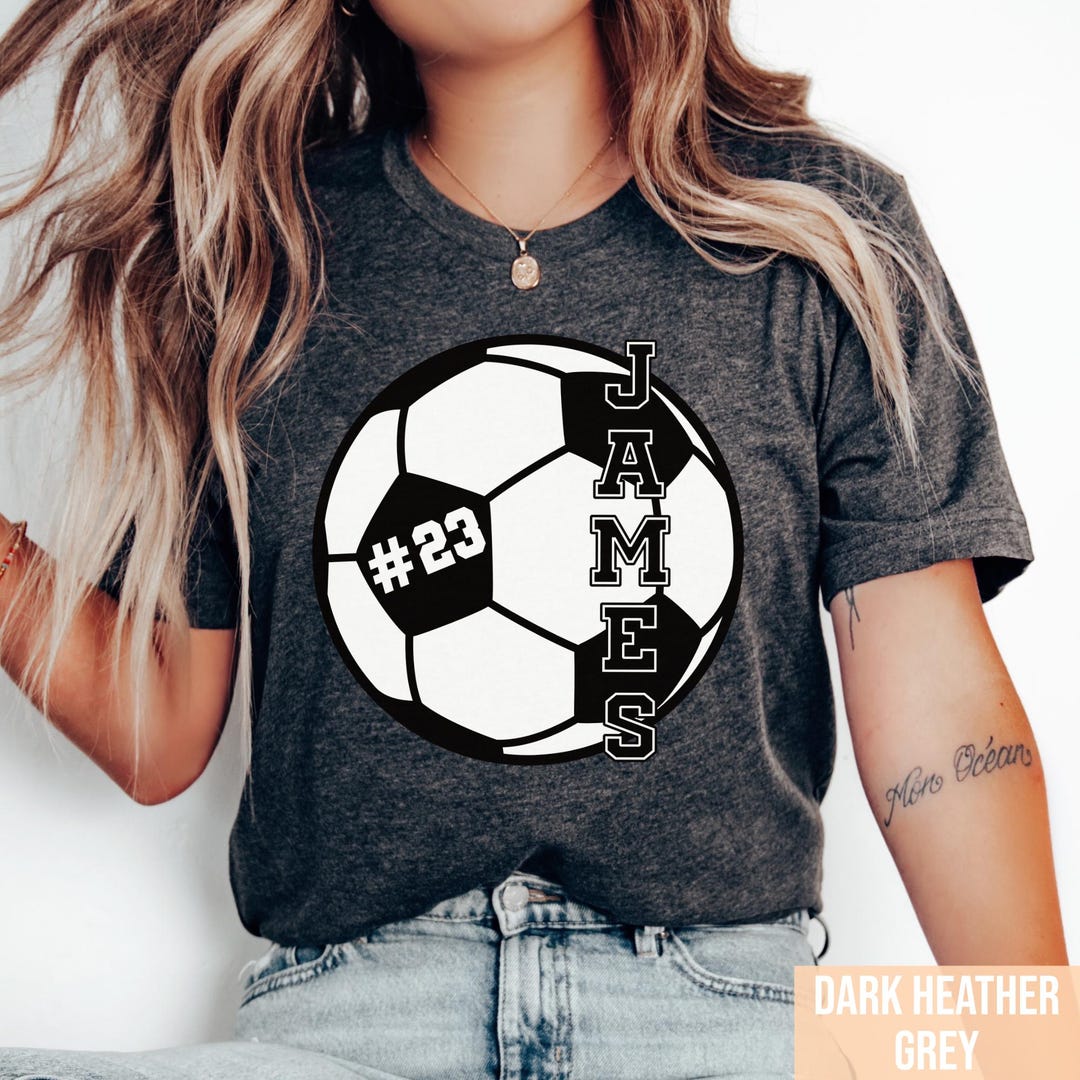 Custom Soccer Shirt, Soccer Graphic Tees, Personalized Soccer T-shirt ...