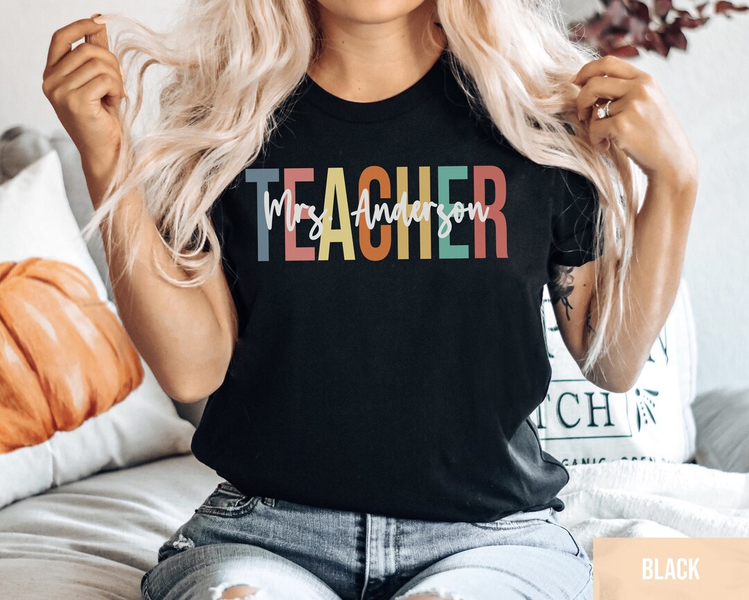 Custom Teacher Shirt, Teacher Team Shirts, Personalized School Tshirt ...