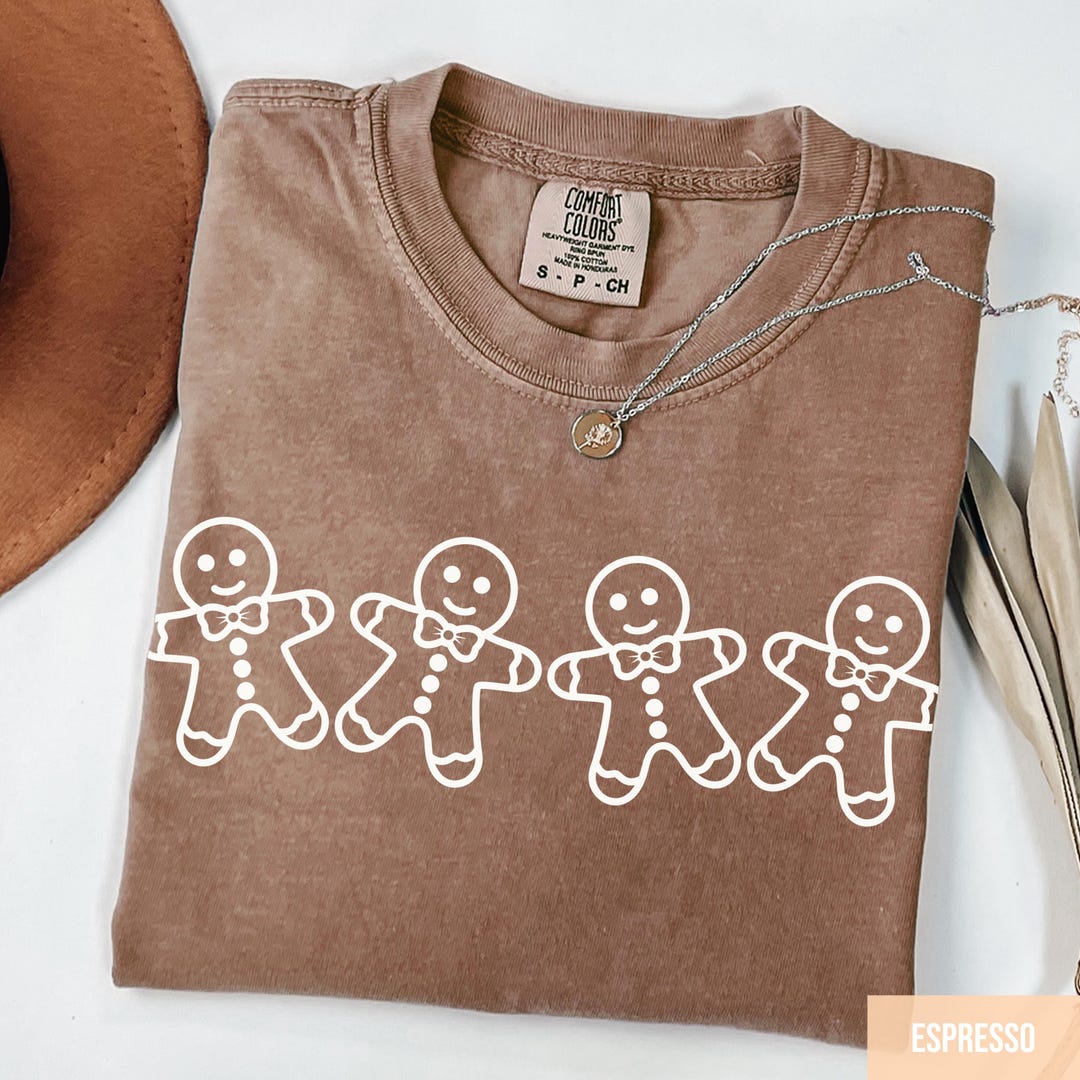 Comfort Colors Gingerbread Man Shirt, Cute Christmas Tee - Etsy