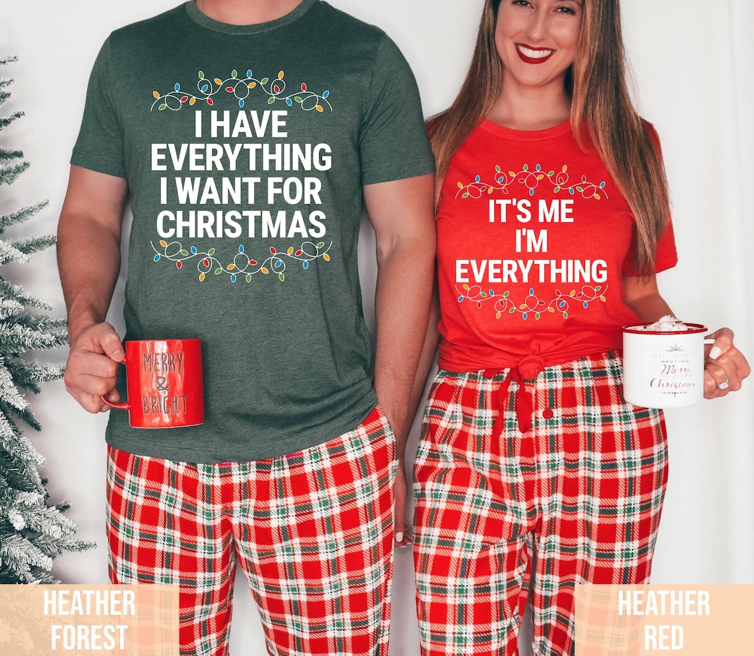 Funny Christmas Couple Matching Shirts, Xmas Party Tees - Etsy