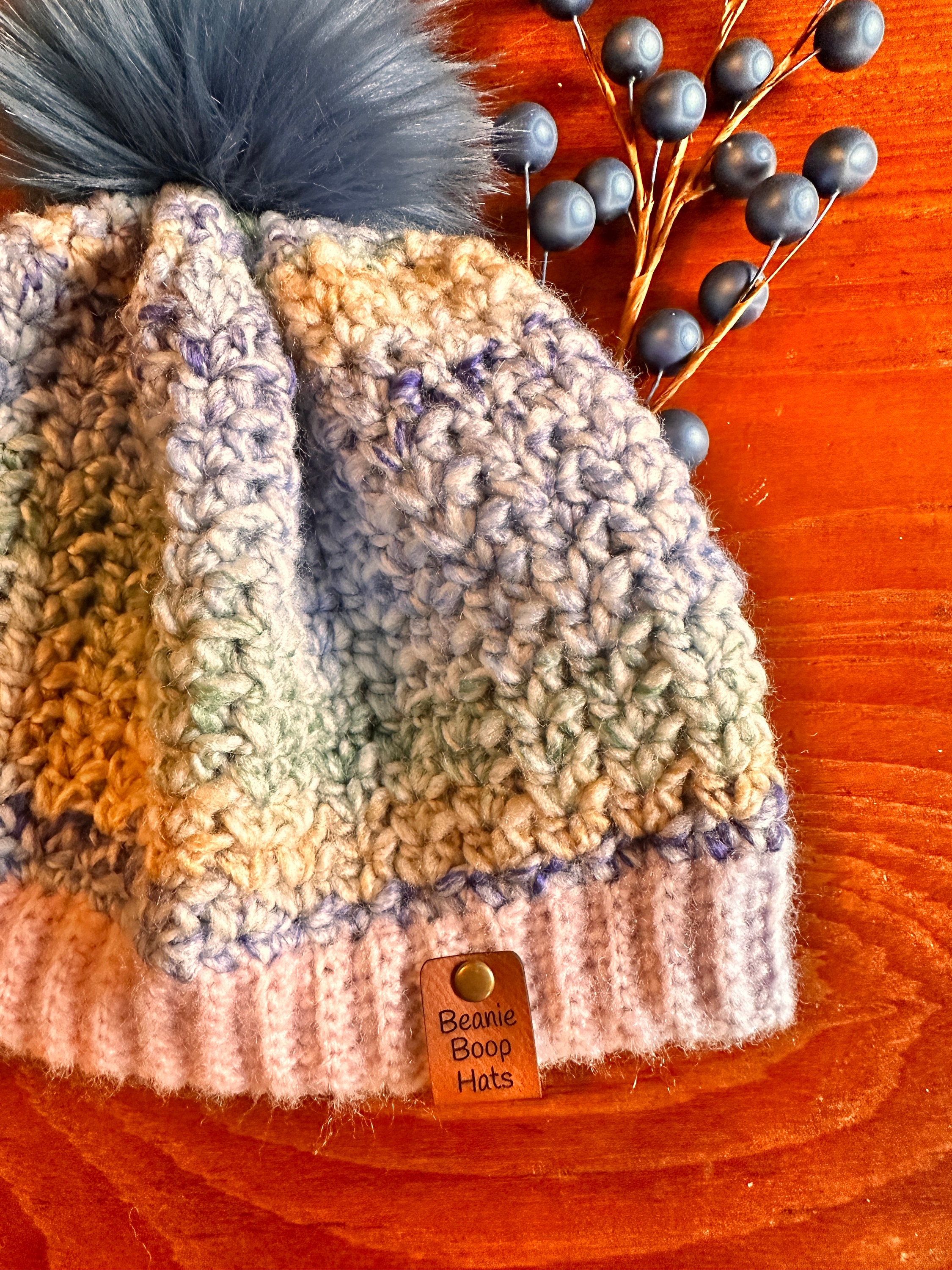 Handmade Crochet Pastel Multi-color Hat - the Jelly Bean Hat - Unique ...