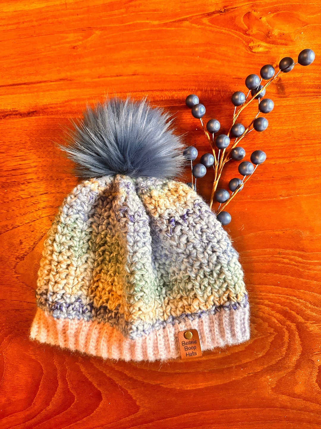 Handmade Crochet Pastel Multi-color Hat the Jelly Bean Hat - Etsy