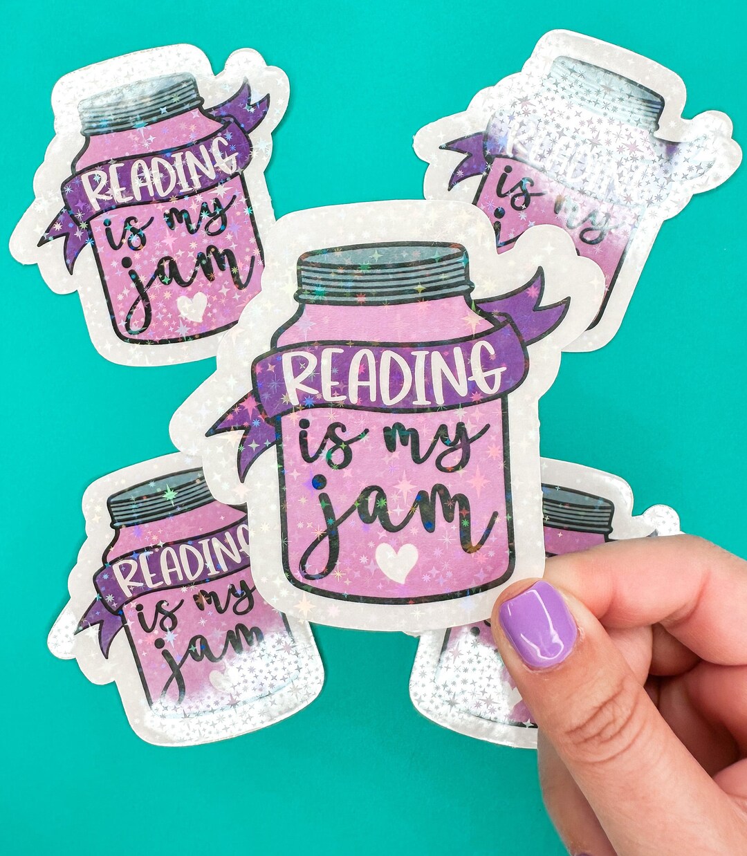 Reading is My Jam Sticker - Book Sticker - Reading Teacher - Teacher ...