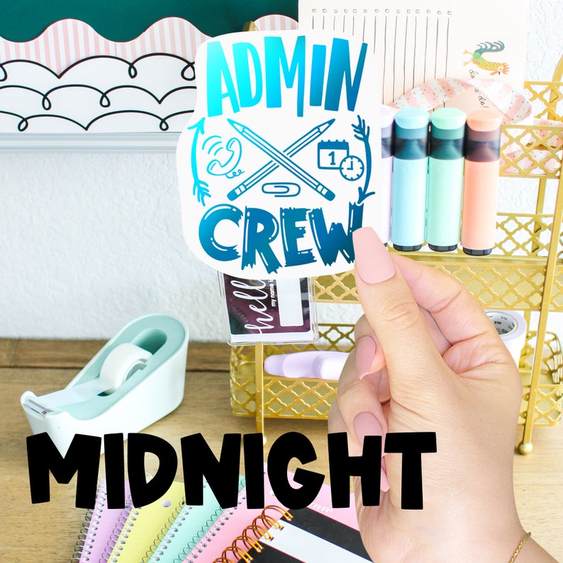 Admin Sticker Admin Crew Admin Support Teacher Sticker - Etsy