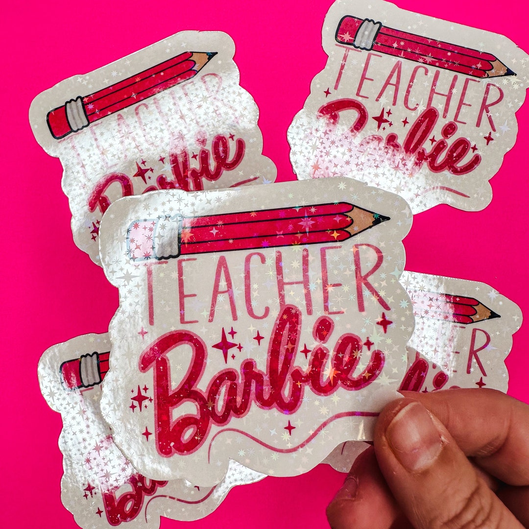 Teacher Barb Neon Pink Teacher Sticker Learning Teacher Sticker - Etsy