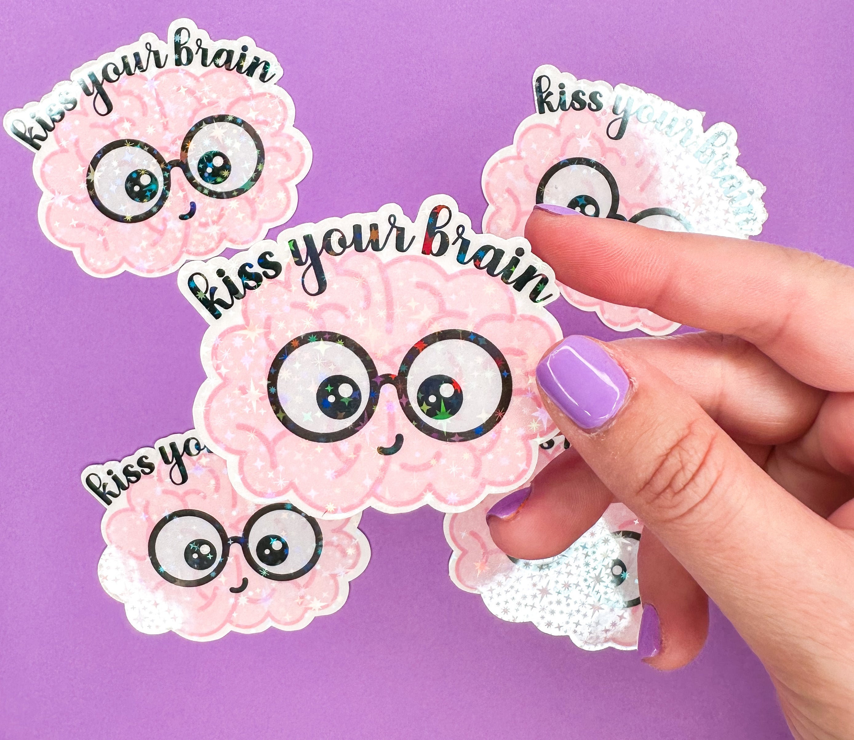 Kiss Your Brain Sticker Teacher Sticker- Positive Sticker - Love Your ...