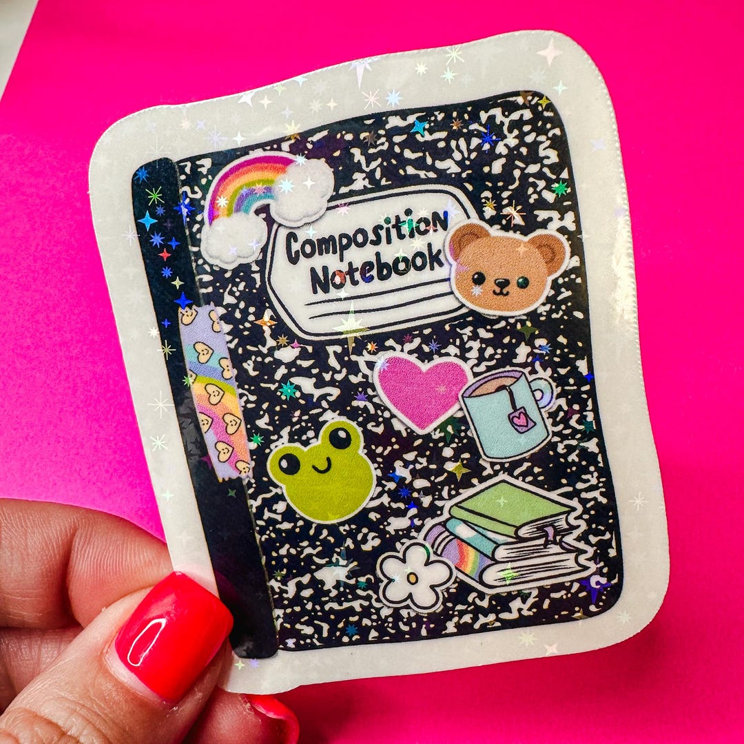 90's Composition Notebook - Nostalgia Stickers for Kindle, Stickers ...