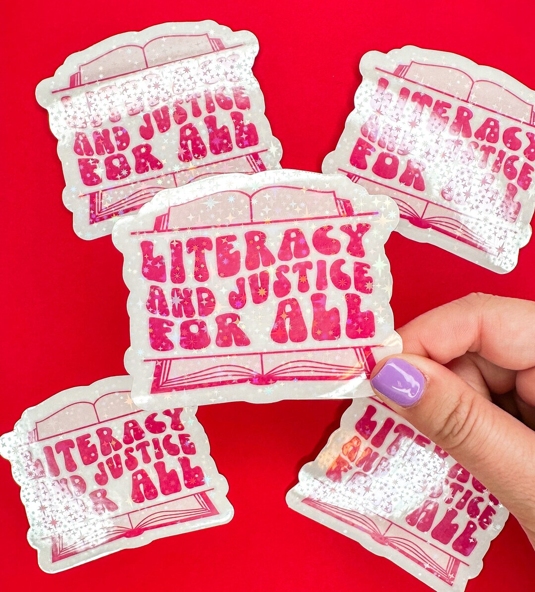 Literacy and Justice for All - Reading Teacher - Teacher Sticker ...