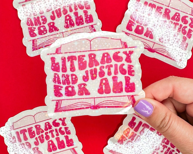 Literacy and Justice for All - Reading Teacher - Teacher Sticker ...