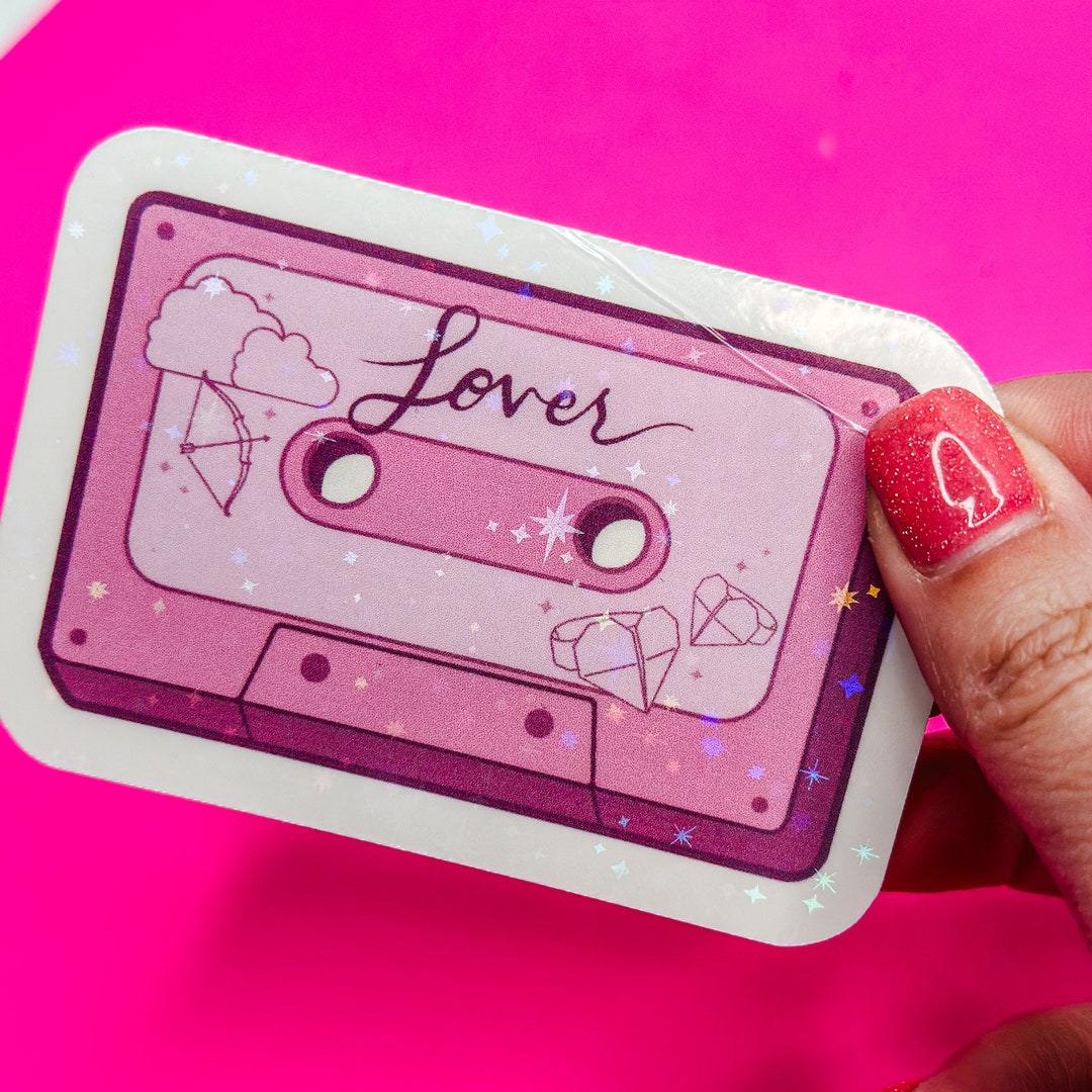 Lover Pink Era Cassette Tape Sticker, Cute Vinyl Die Cut, Eras Tour ...