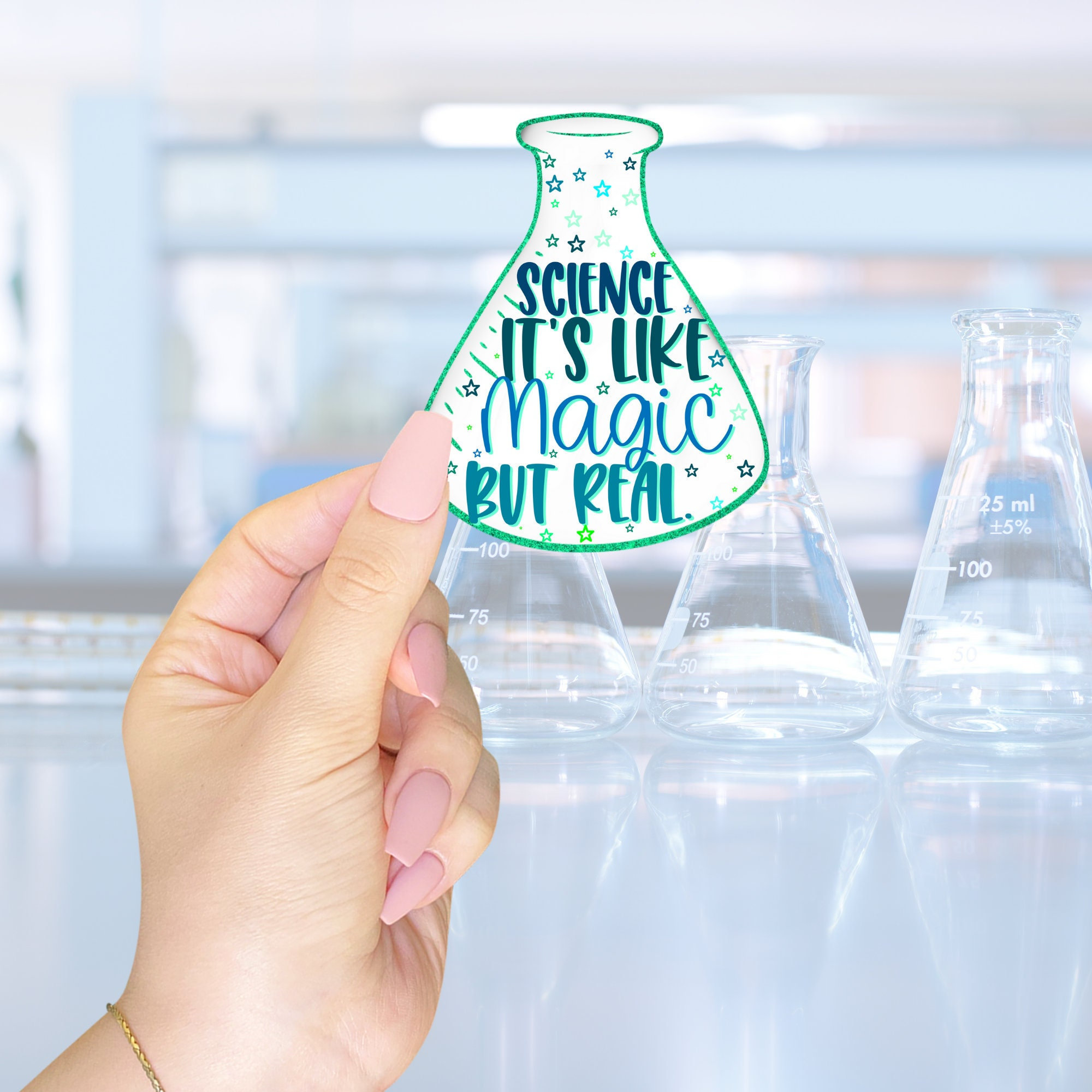 Science Its Like Magic but Real Sticker Science Teacher - Etsy