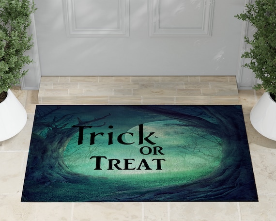 Halloween Door Mat Spooky Mat Indoor Outdoor Door Mat - Etsy