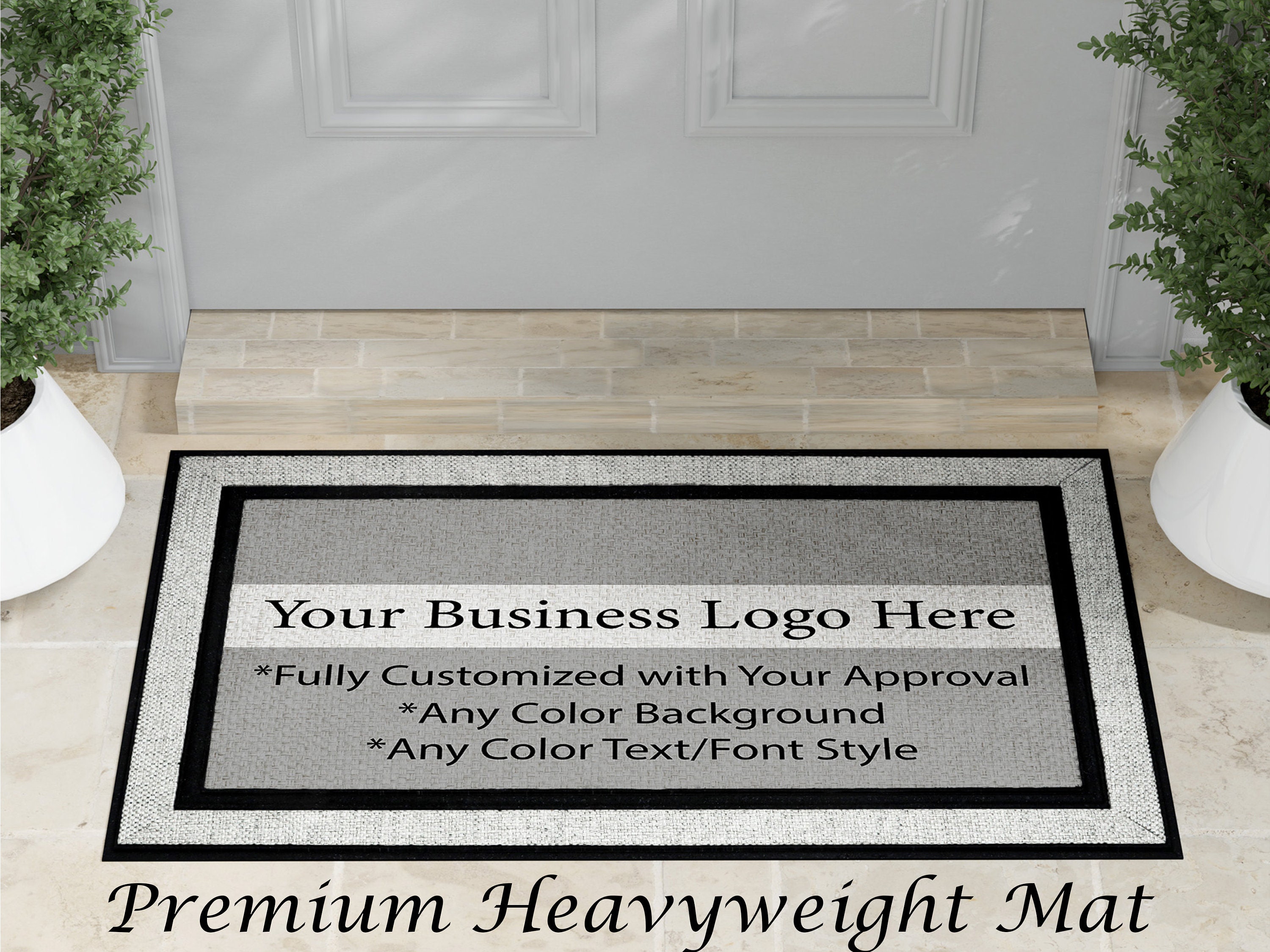 Business Welcome Mat Personalized Company Mat Indoor Outdoor Mat ...