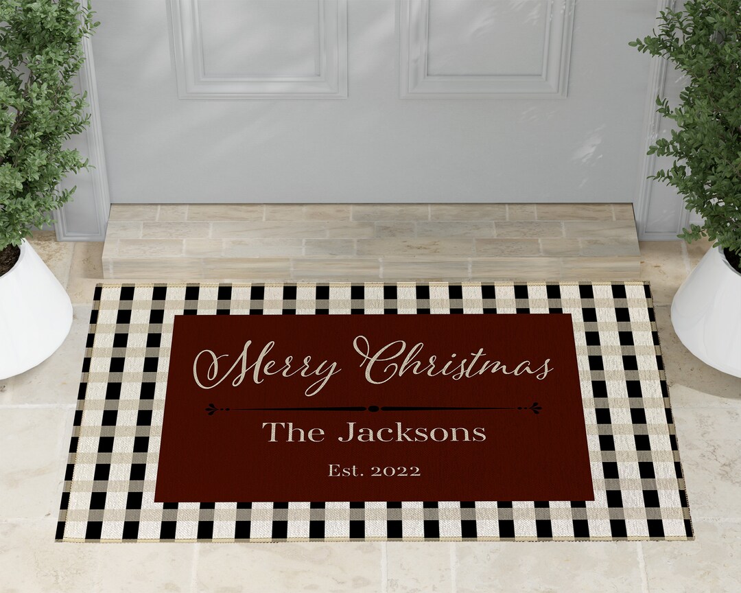 Merry Christmas Door Mat | Christmas Doormat | First Christmas Gift ...