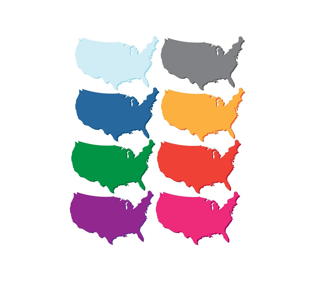USA Colors Bundle Svg, Pdf, Png, Jpeg, Eps - Etsy