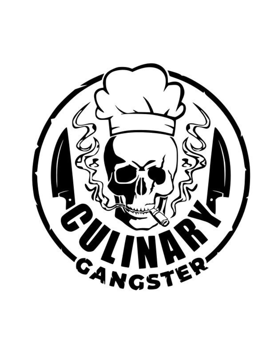 Culinary Gangster SVG, Gangster SVG, Kitchen SVG, Skull Svg, Cricut Cut ...