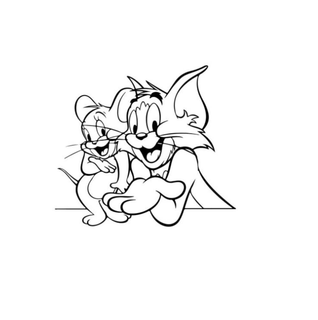 Tom SVG, Jerry SVG, Tom and Jerry SVG, Cartoon Svg, Eps, Dxf, Tom ...