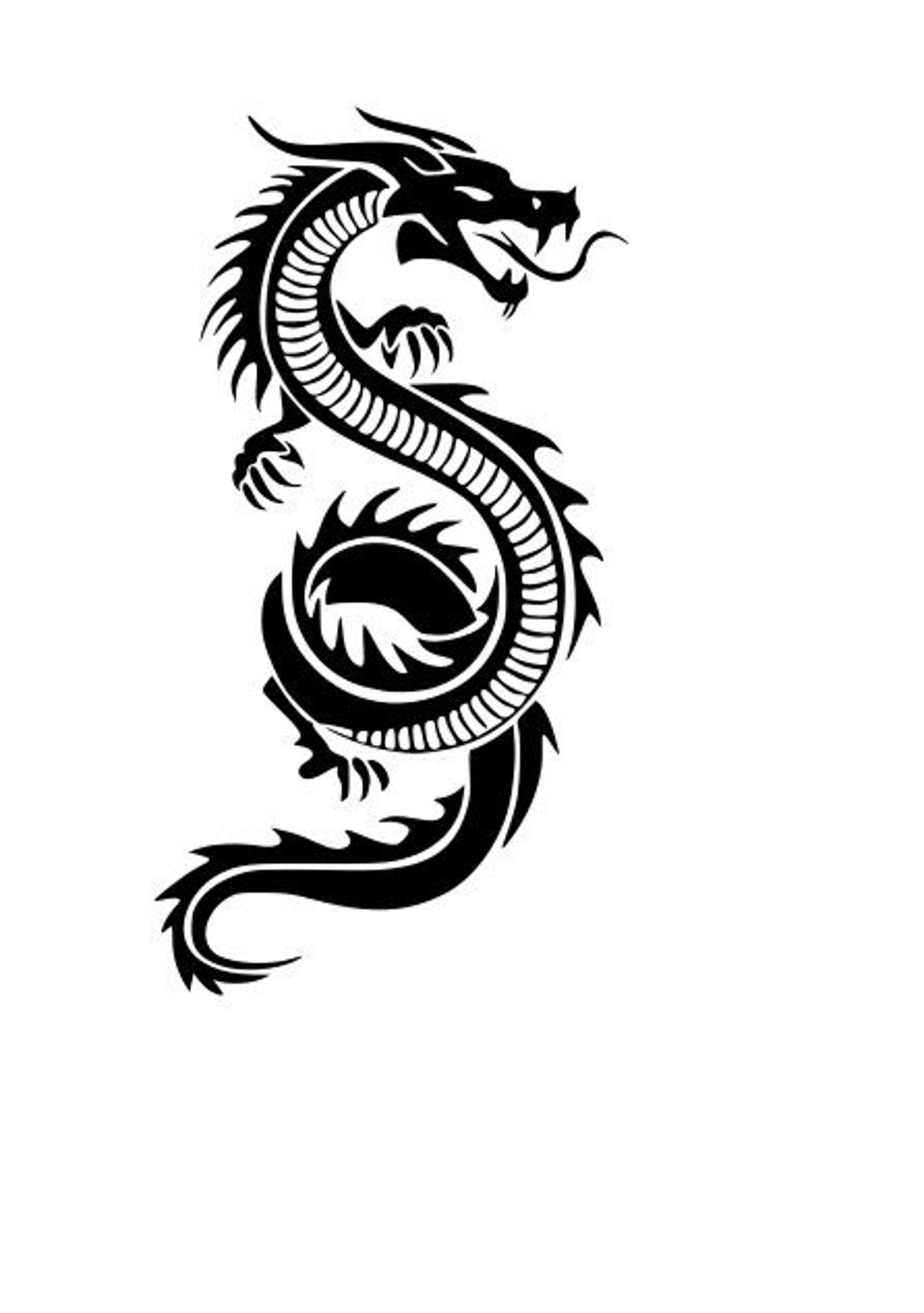 Dragon SVG, Black Dragon SVG, T-shirt SVG, Png, Eps, Dxf, Cricut Cut ...