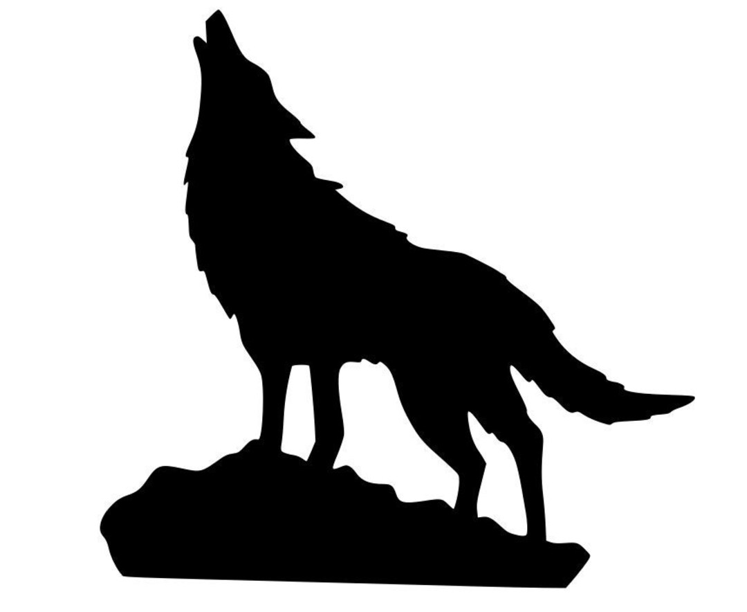 Wolf SVG, Black Wolf SVG, Howling Wolf SVG, Dxf, Eps, Png, Cricut Cut ...