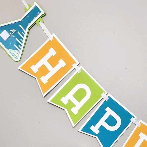 Science Party Banner - Etsy